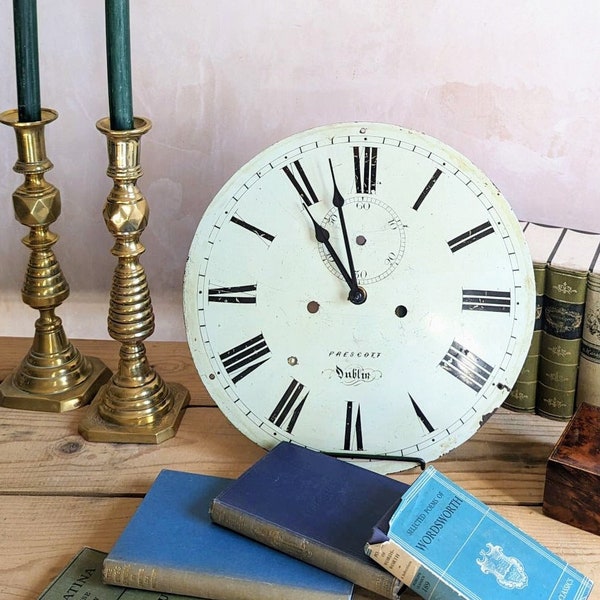 Antique Enamel Clock Face - Etsy