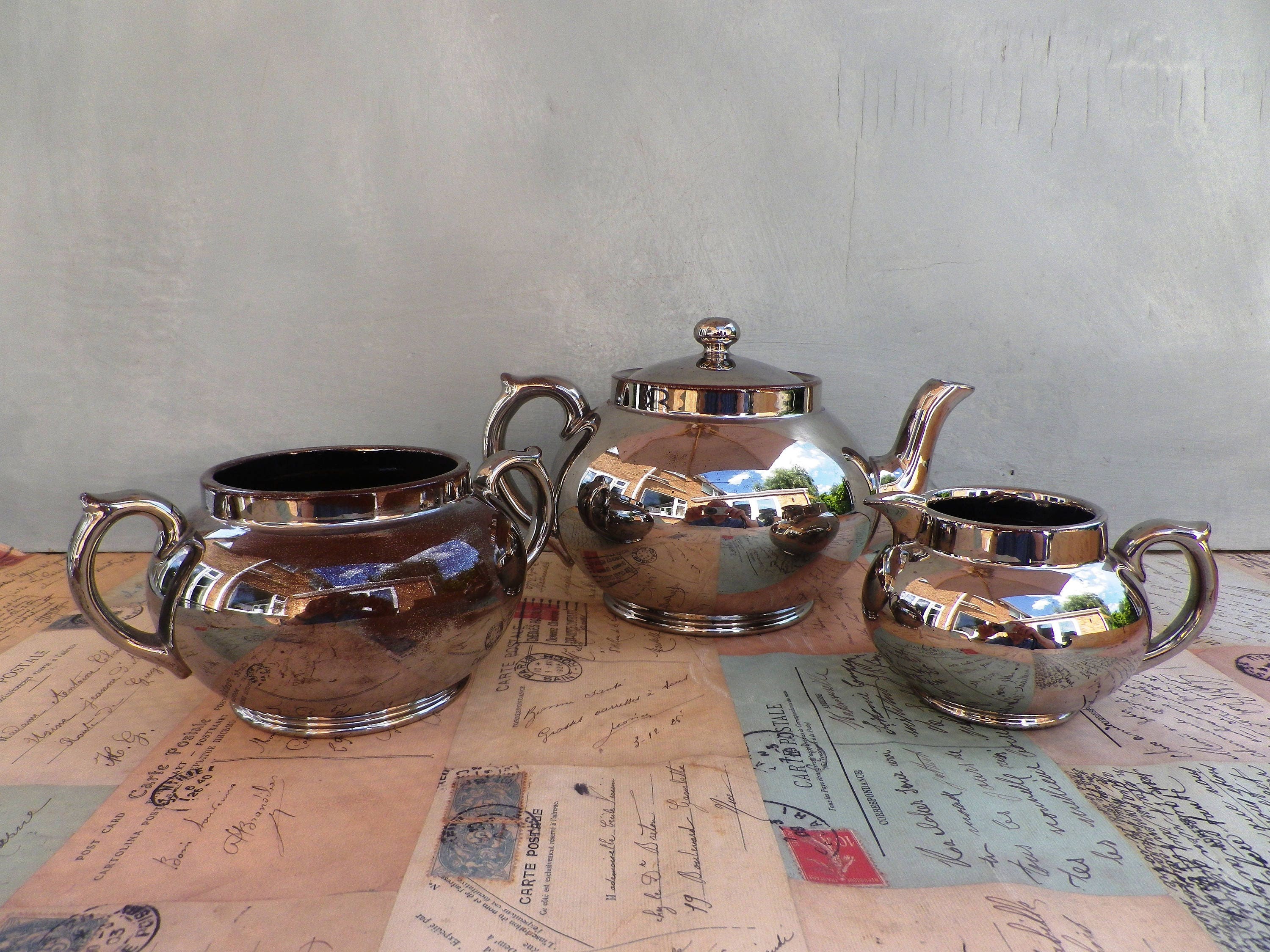 Vintage 1950s Tea Set Teapot Milk Jug and Sugar Bowl Afternoon | Etsy
