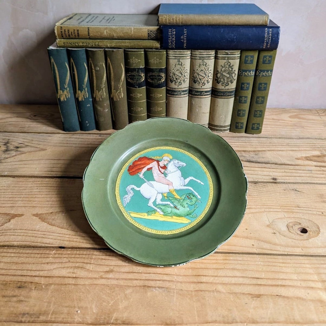 An Antique Frank Beardmore St George & the Dragon Plate Athenian Art ...