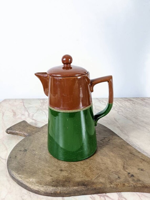 Vintage Coffee Pot a 1950s Staffordshire Earthenware Coffee - Etsy