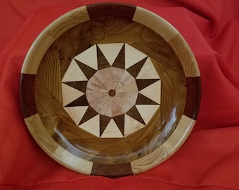 Platters Segmented oak platter dish Trays & Platters etna.com.pe