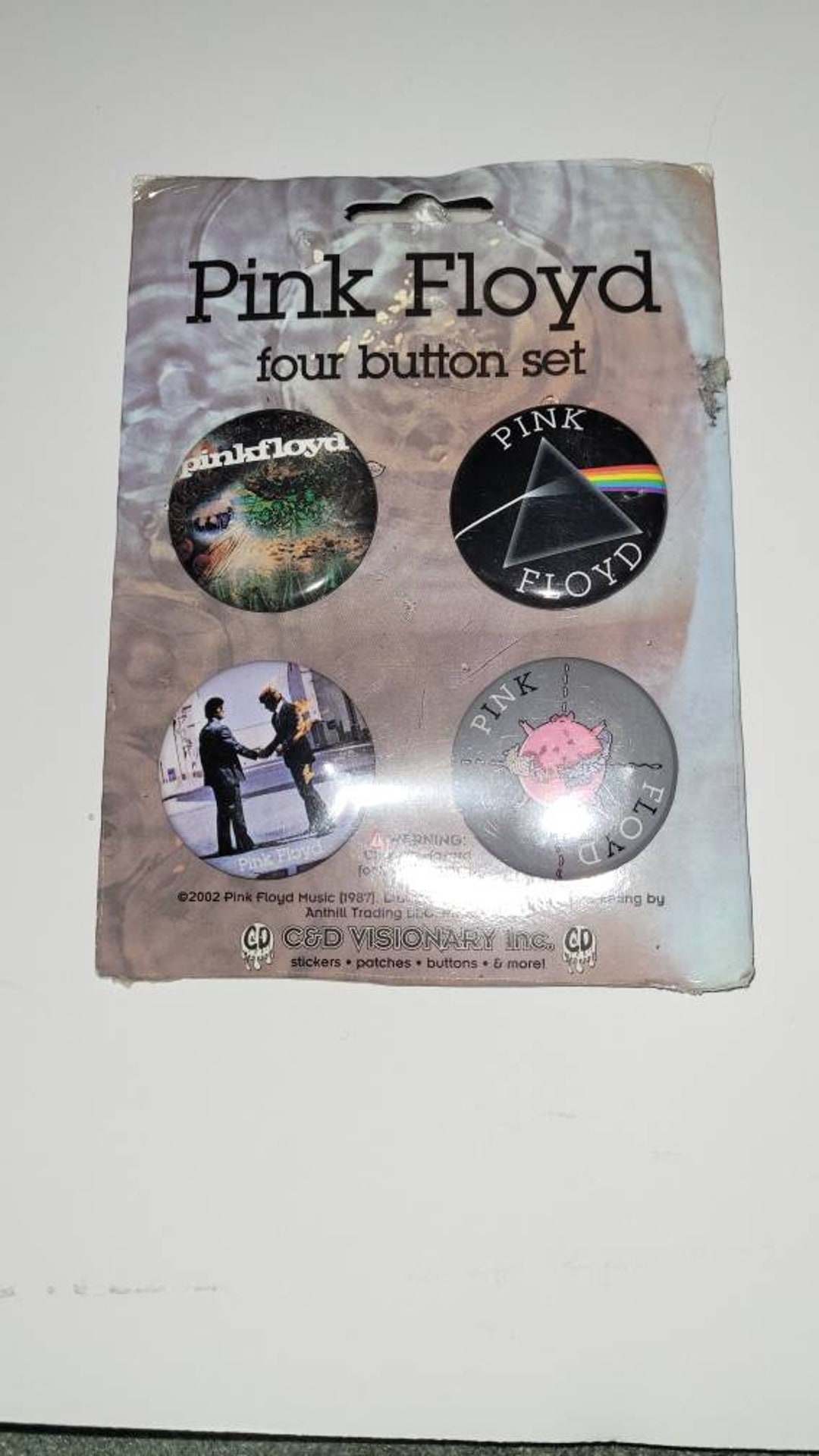Vintage Pink Floyd 4 Button Pin Set - Etsy