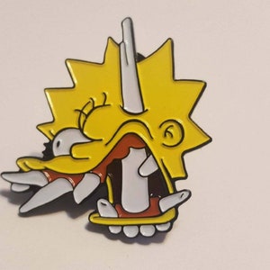 Lisa Needs Braces 1.5" Simpsons Soft Enamel Pin - Etsy