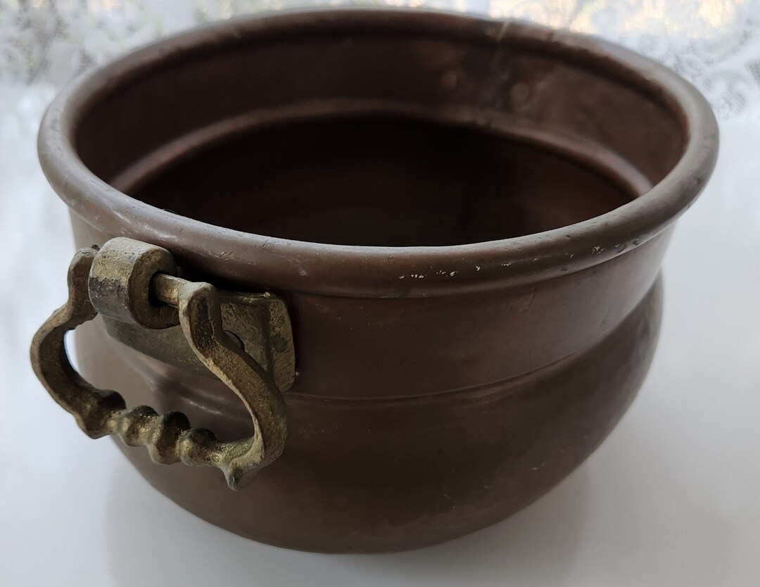 Hammered Copper Pot, Vintage, Beautiful Hardware - Etsy