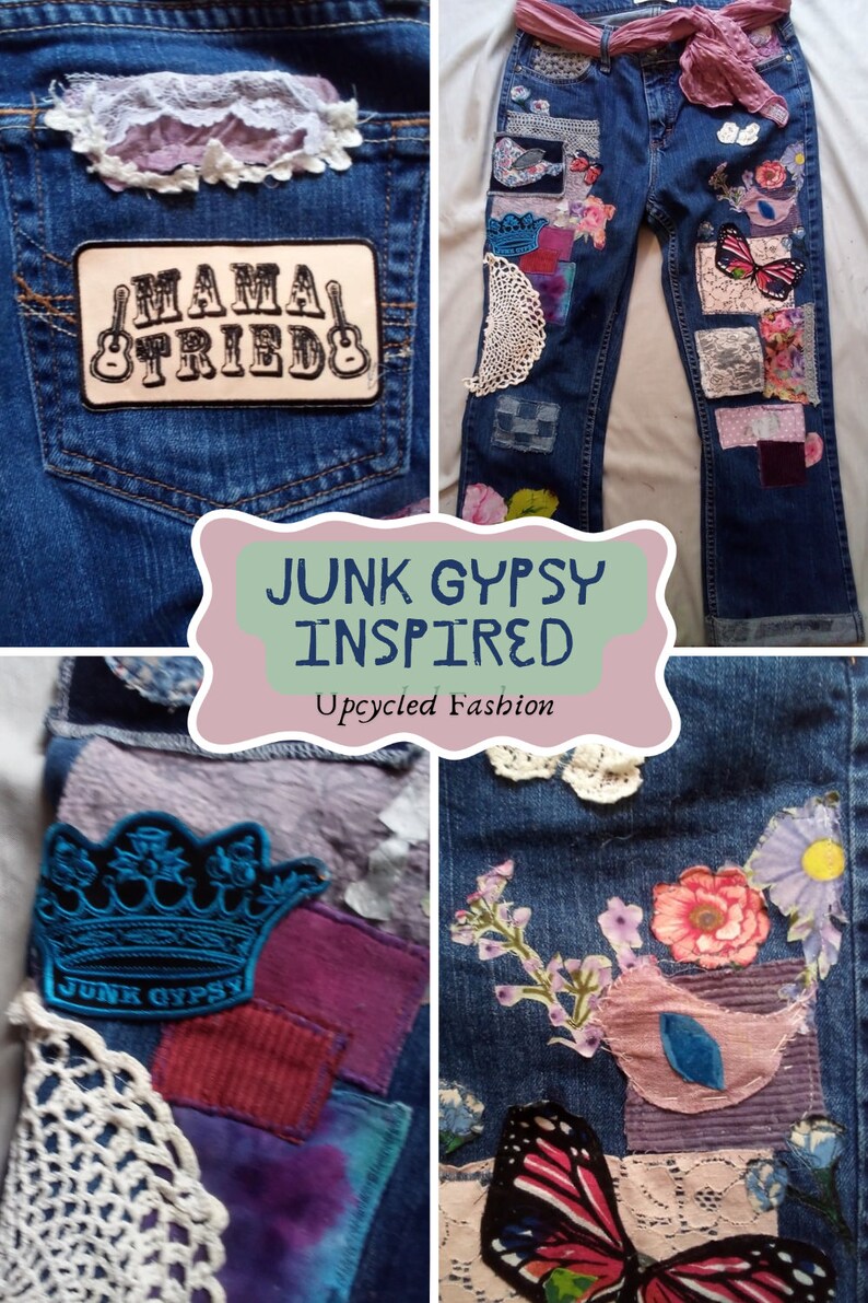 Artisan Boho Chic and Handmade Unique Junk Gypsy Inspired Flowery ...