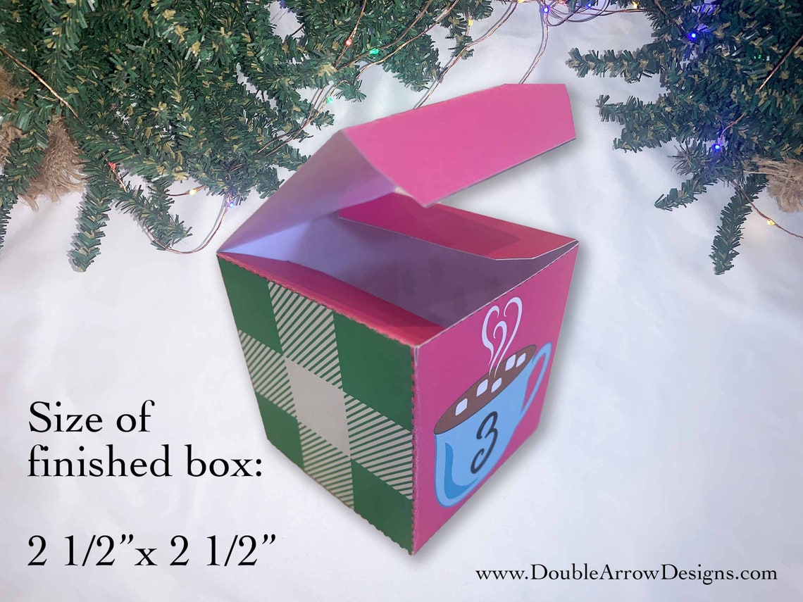 Printable Advent Paper Boxes DIY Paper Christmas Boxesadvent - Etsy