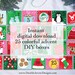 Printable Advent Paper Boxes, DIY Paper Christmas Boxes,advent Calendar ...