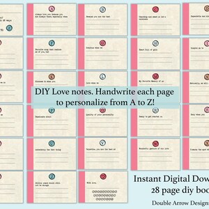 Printable Love Notes Love Notes Valentine Note DIY Love - Etsy
