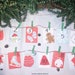 Printable Advent Calendar Envelopes, DIY Christmas Envelopes,advent ...