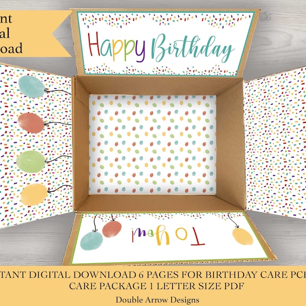 Care Package Printable - Etsy