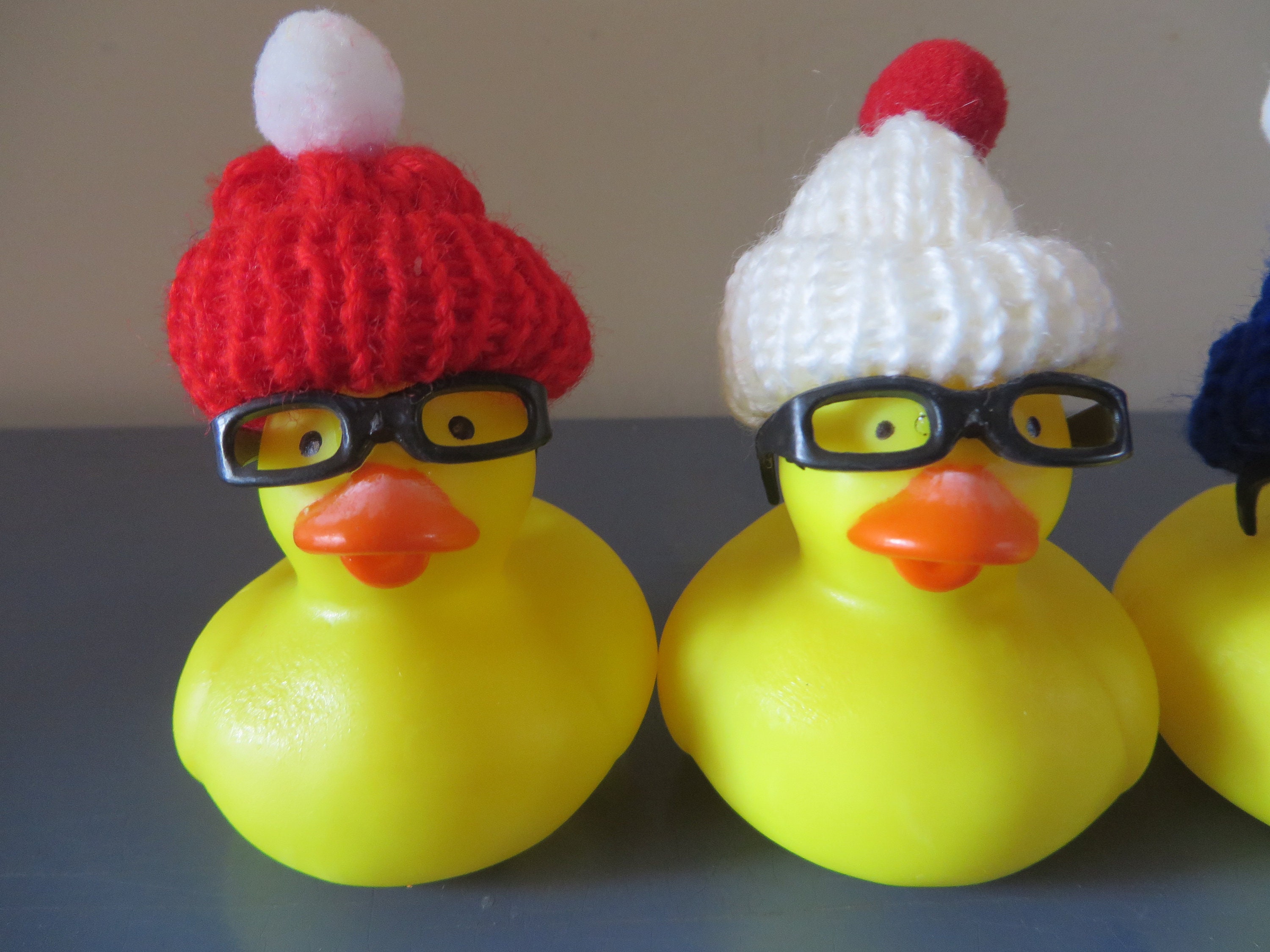3 USA Winter Rubber Ducks Rubber Ducks With Beanies and - Etsy