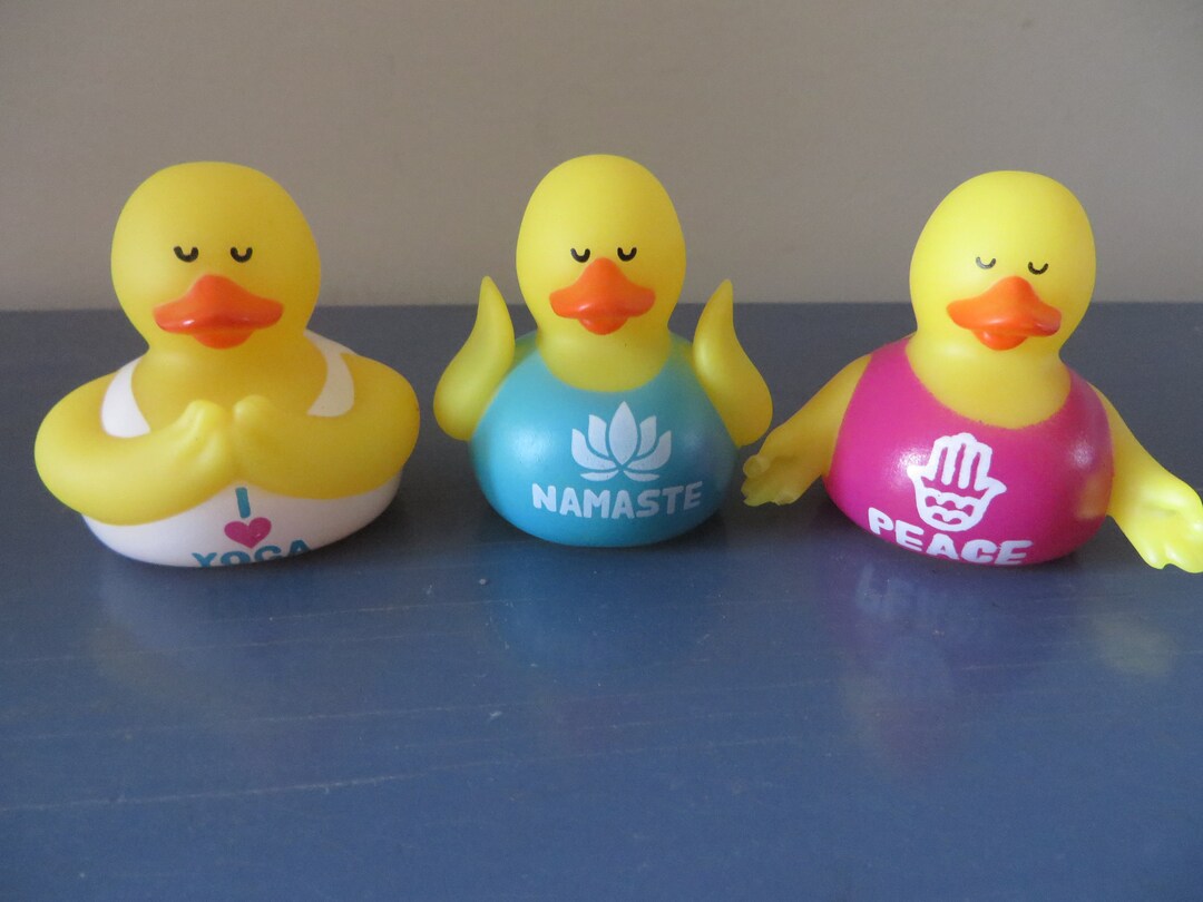 3 Yoga Meditation Rubber Ducks Gifts Birthday Parties - Etsy