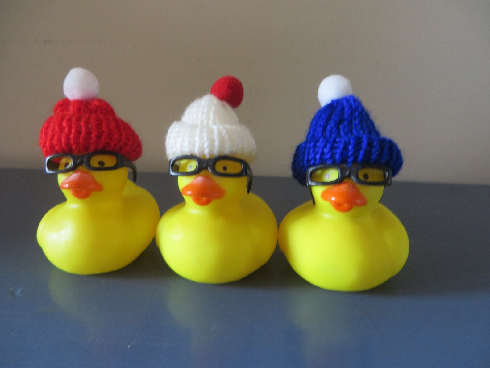 3 USA Winter Rubber Ducks Rubber Ducks With Beanies and - Etsy