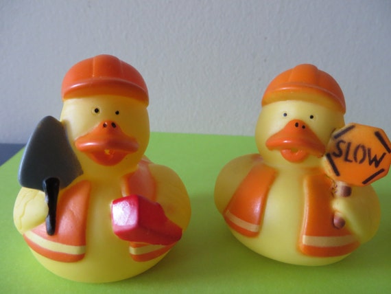 3 Construction Crew Rubber Ducks Perfect for Your Little - Etsy