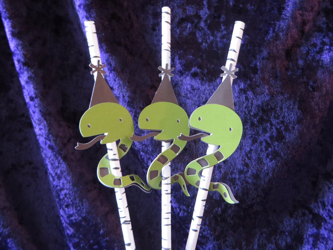 6 Snake Straws These Are Adorable Birthday Parties - Etsy