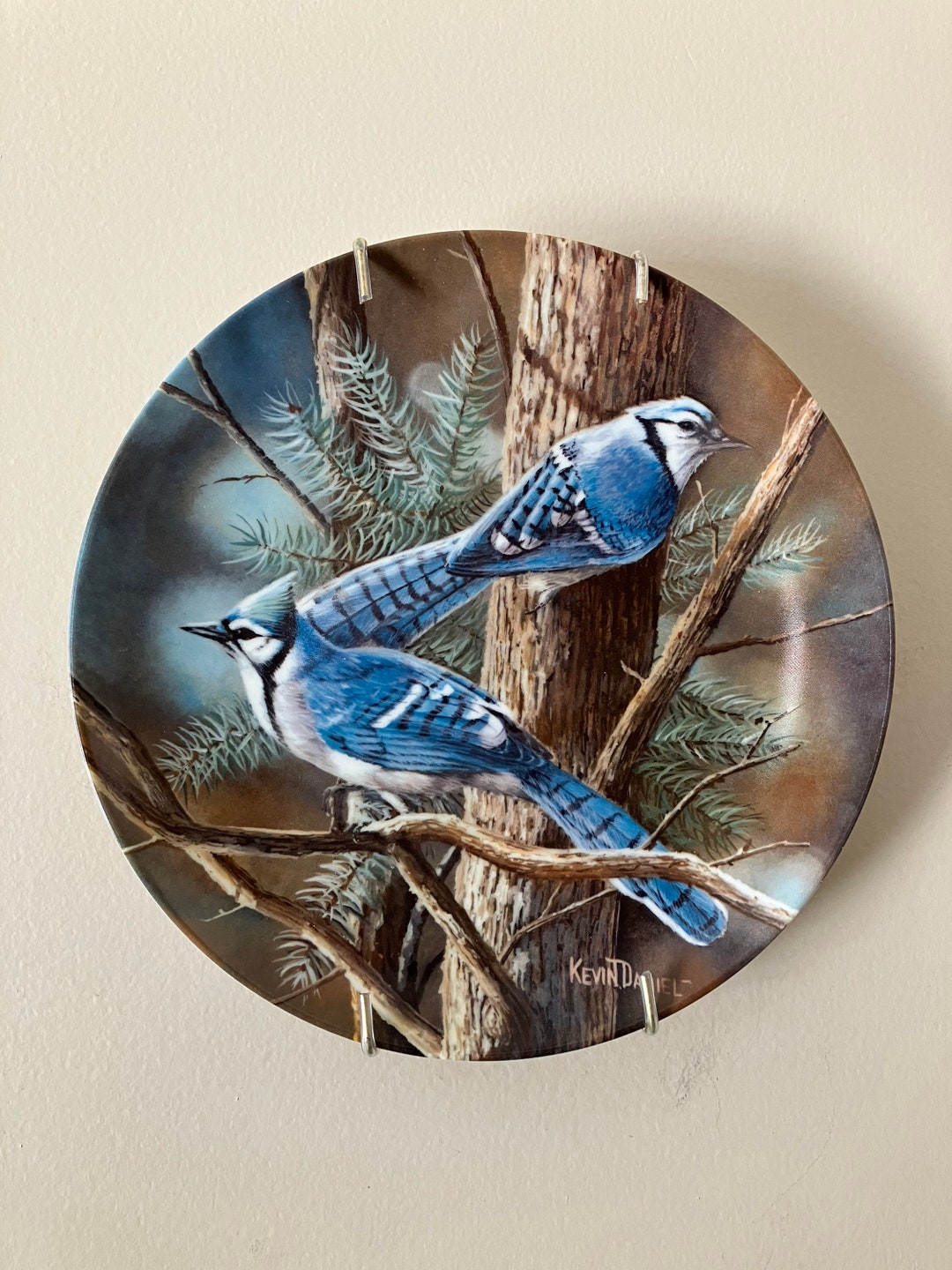 Vintage Collector’s Plate, “the Blue Jay” - Etsy