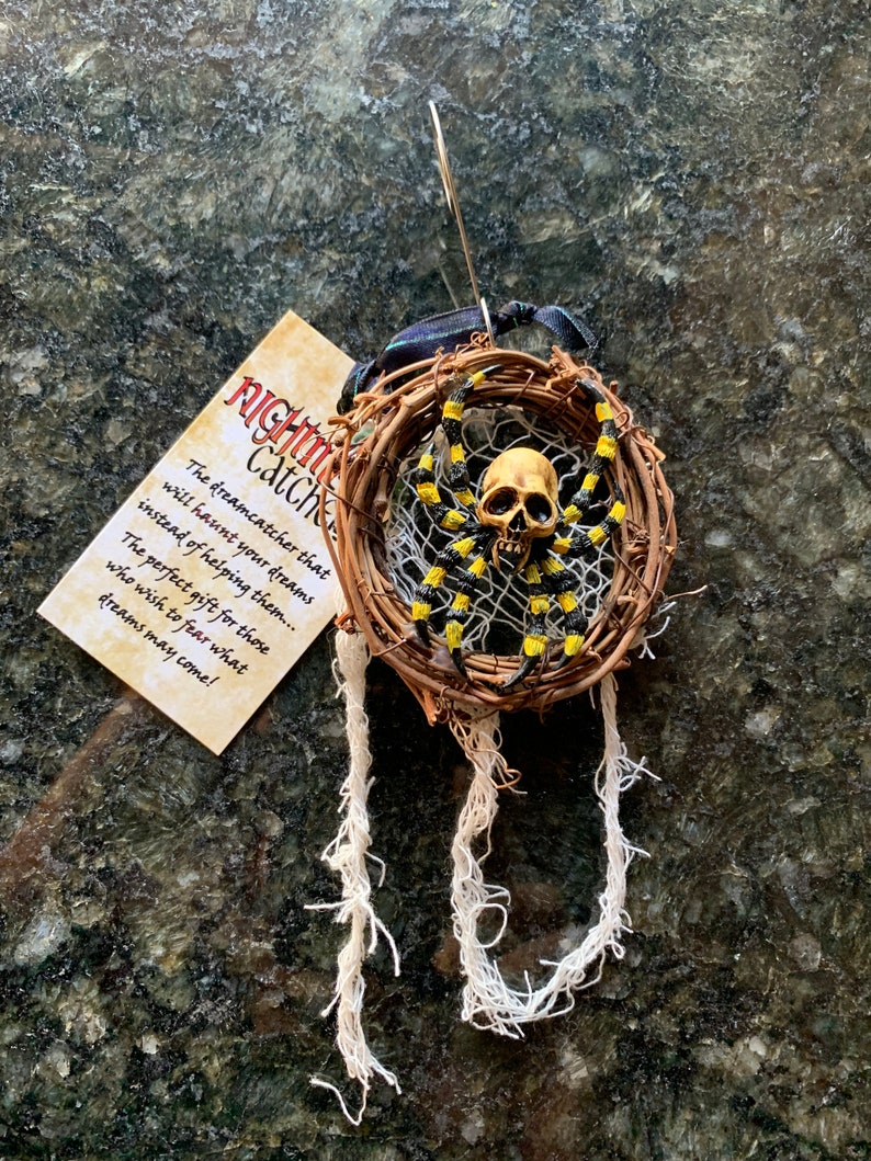 Skulltula Spider Hanging Nightmare Catcher With Creepy Spiderwebs ...