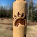 Handmade Grizzly Bear Walking Stick: Carved Poplar Wood, Rustic Hemp - Etsy