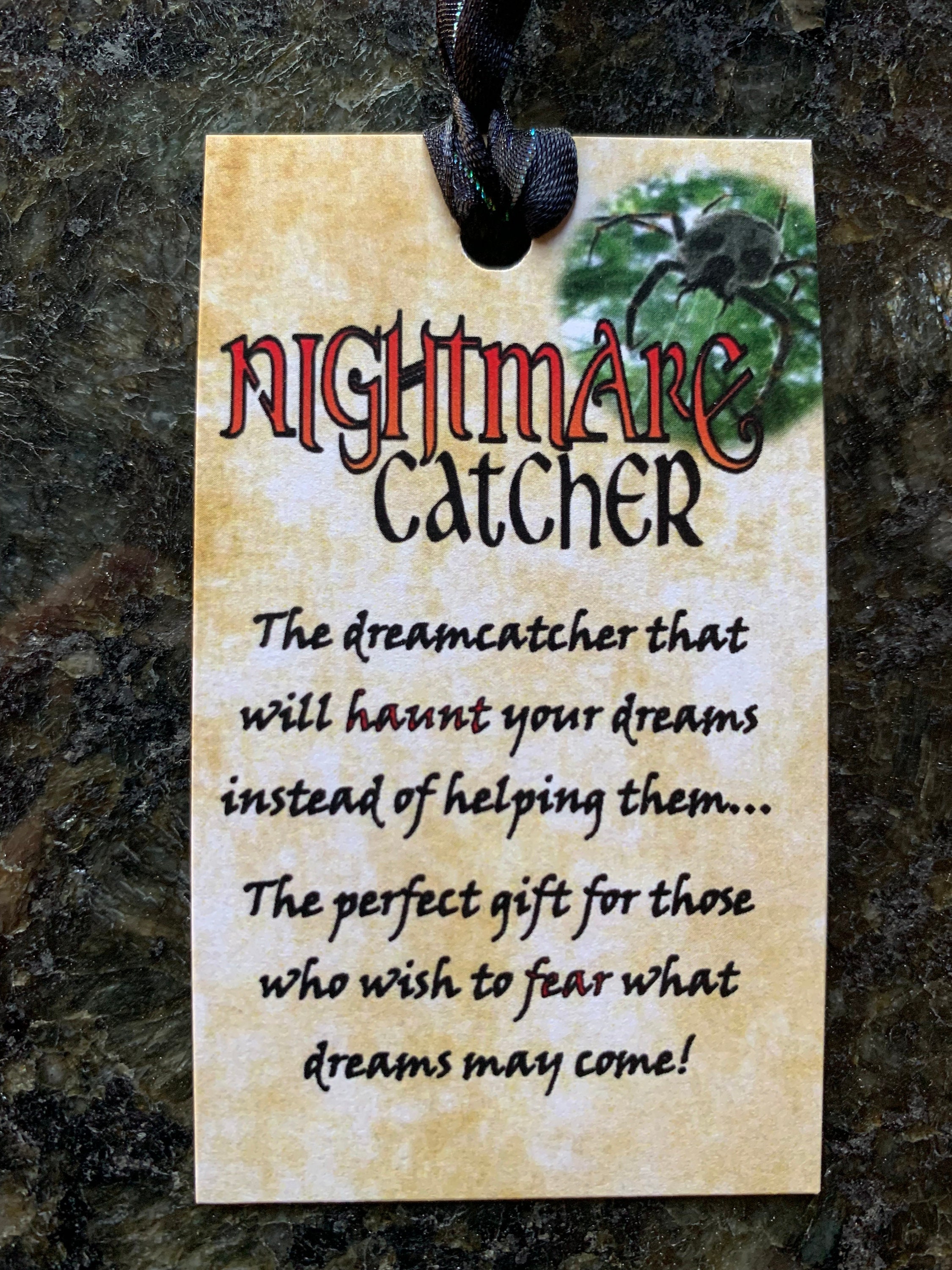 Skulltula Spider Hanging Nightmare Catcher With Creepy Spiderwebs ...