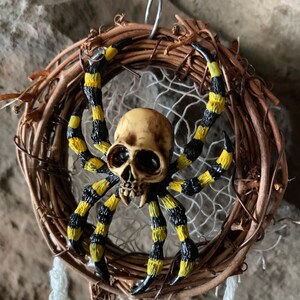 Skulltula Spider Hanging Nightmare Catcher With Creepy Spiderwebs ...