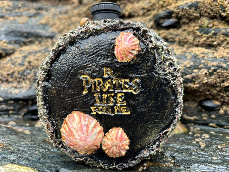 Pirate Skull Flask: A Pirate's Life for Me! - Etsy