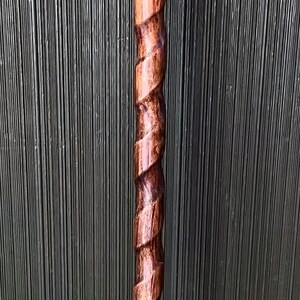 Owl Walking Stick Made From Rustic Spiral Carved Poplar Wood - Etsy