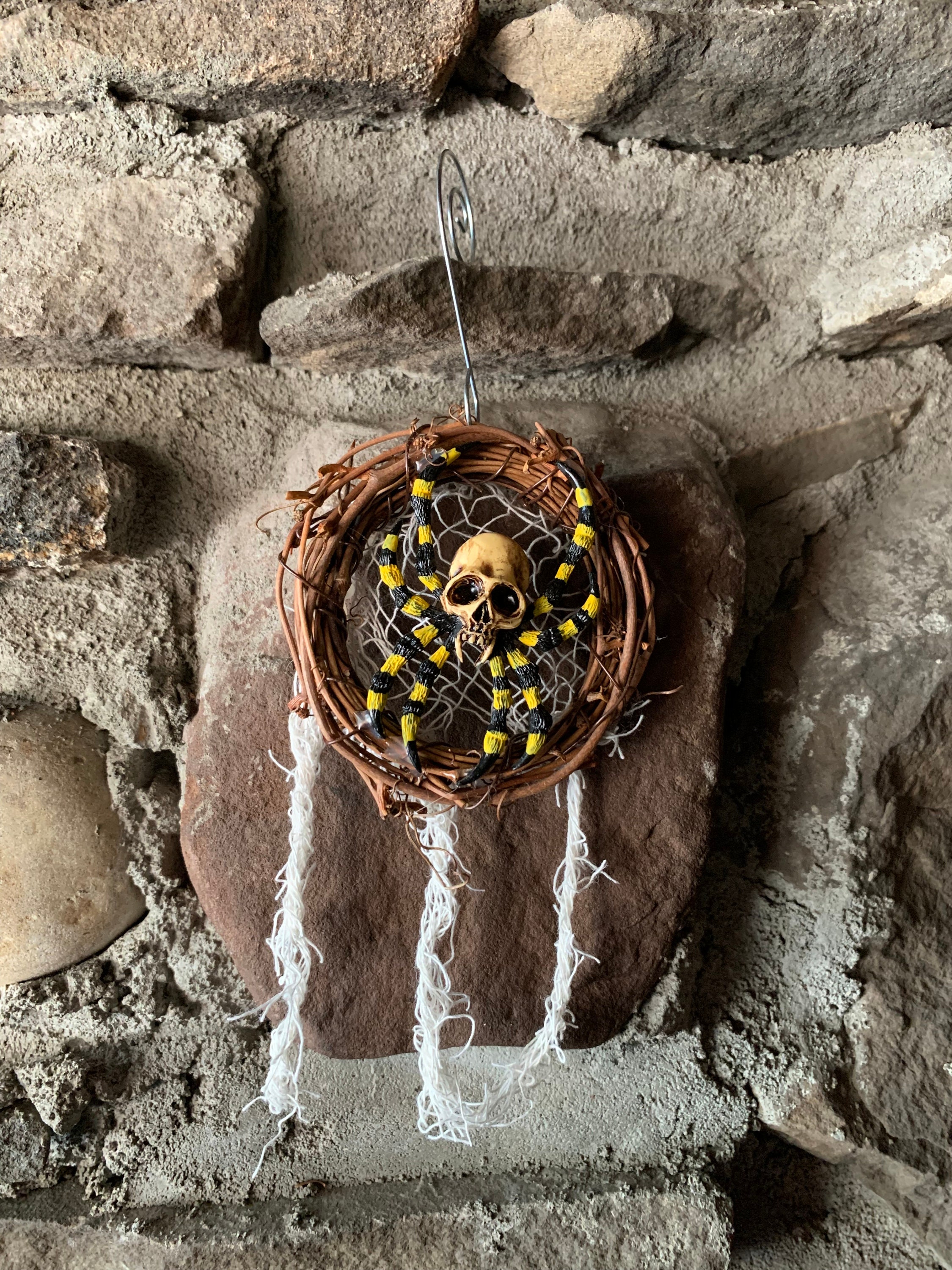 Skulltula Spider Hanging Nightmare Catcher With Creepy Spiderwebs ...