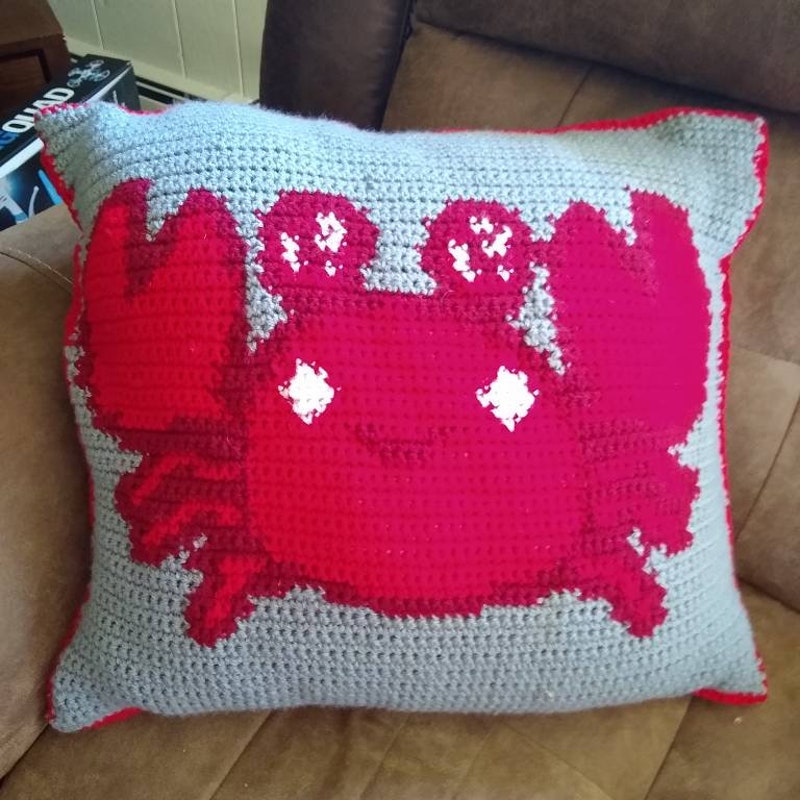 Crab Pillow - Etsy