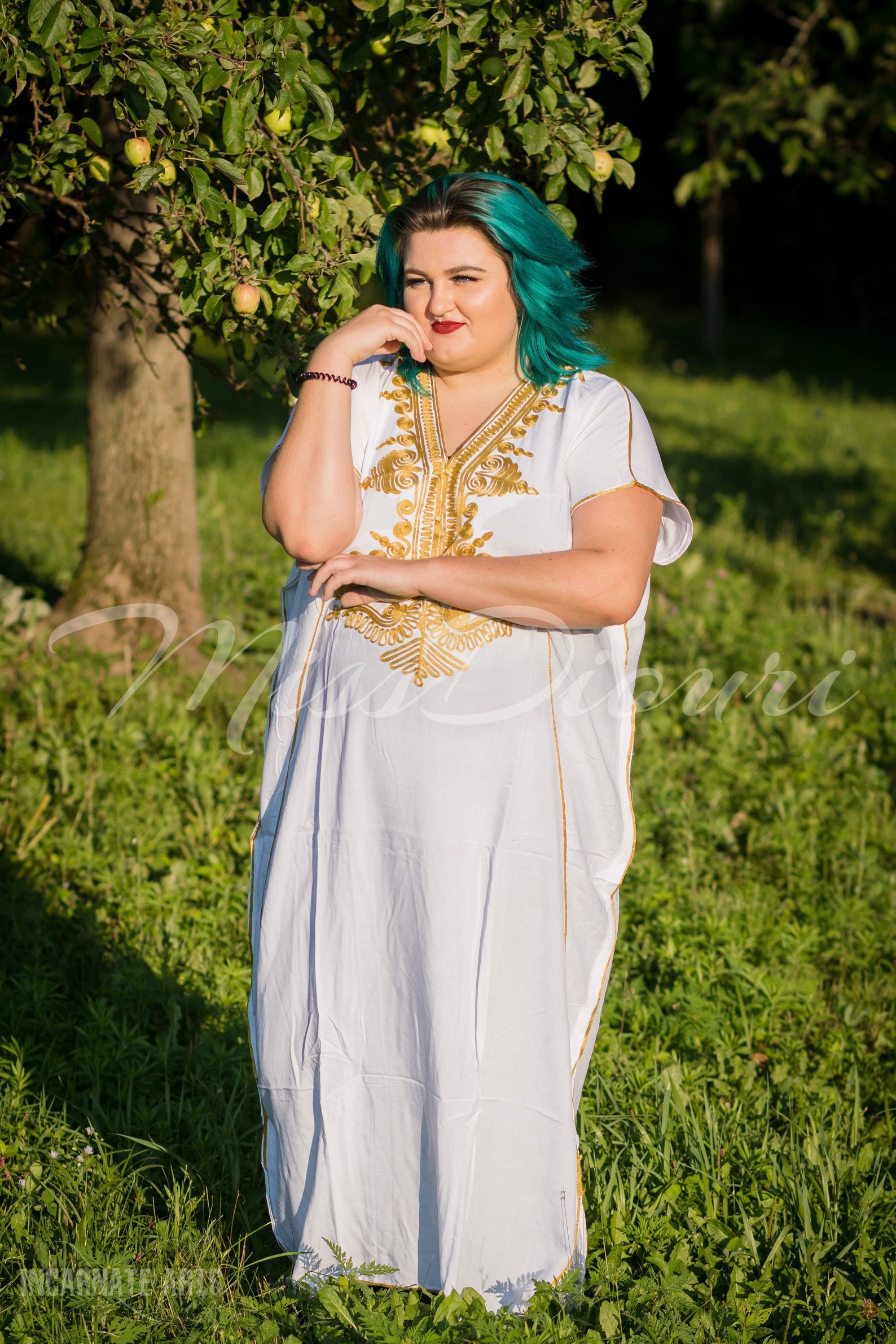 Plus Size White Moroccan Style Handmade Abaya Beautiful Maxi - Etsy