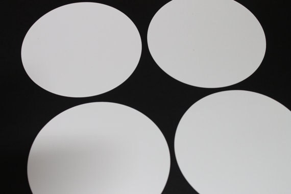 8 Inch Non Metallic Circles 25 Circles With Optional Holes Circles 8 ...