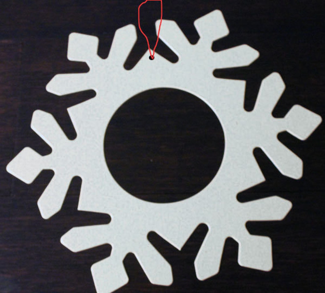 Snowflake Frames 25/pk With Optional Holes Die Cut Snowflakes 9 Inch ...