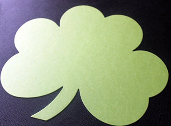 Shamrocks 25/pk Paper Shamrocks Irish Shamrock | Etsy