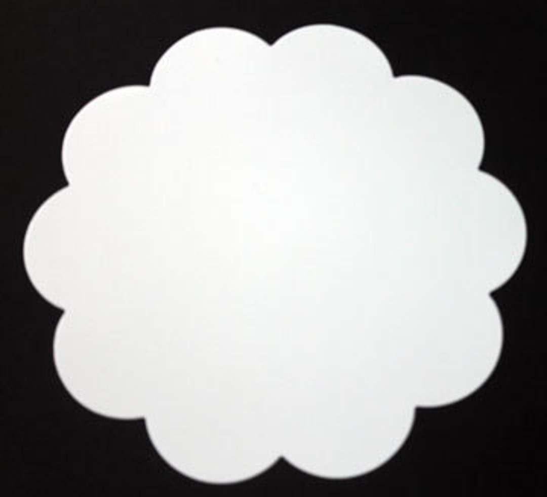 7.5 Inch Scalloped Cardstock Circles With Optional Holes | Card Stock ...