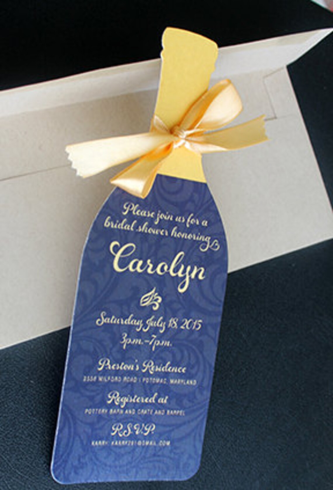 Wine Bottle Invitation Die Cut Wine Bottle Invitation Wine | Etsy