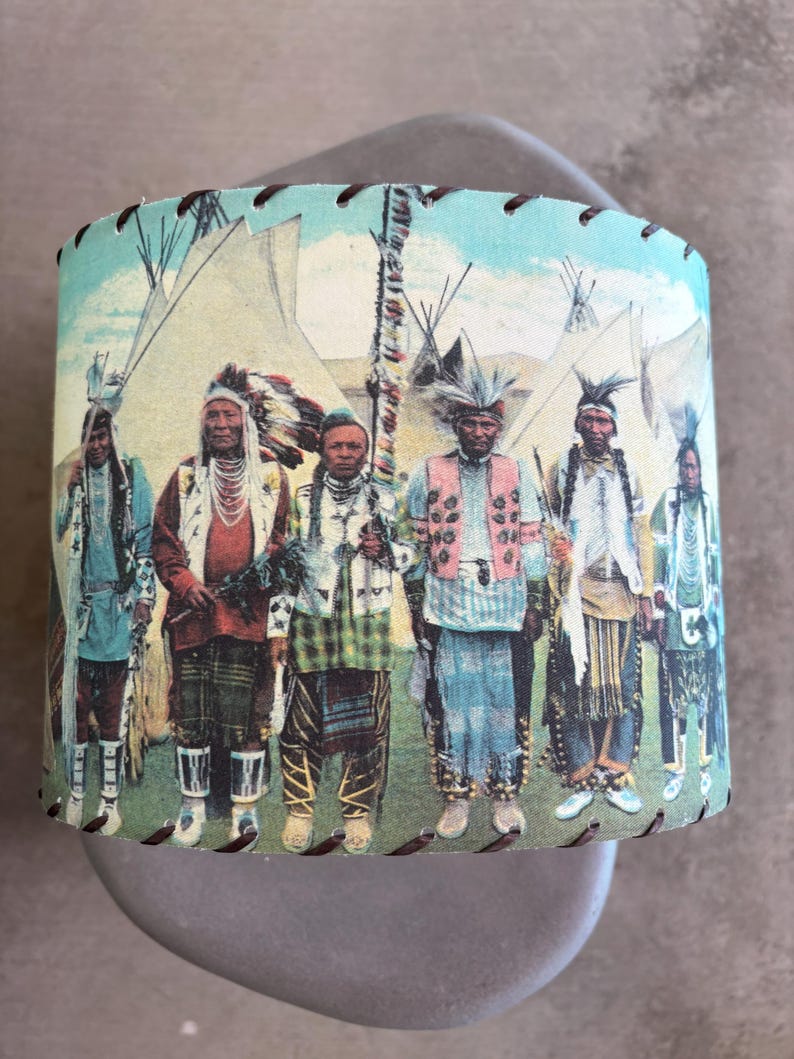 Native Americans Vintage- Style Photo Lamp Shade - Etsy