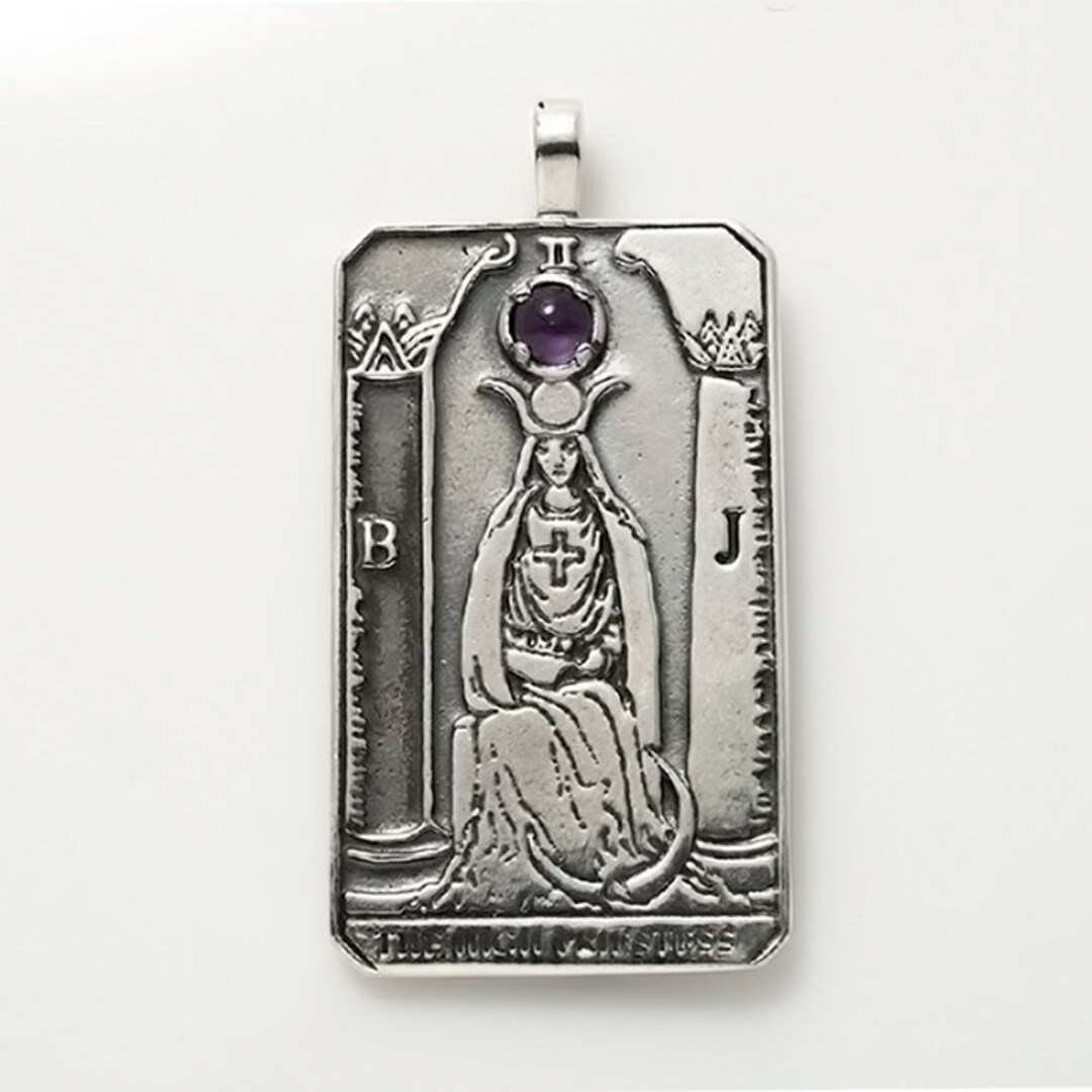 II High Priestess Tarot Pendant Large in Sterling Silver - Etsy