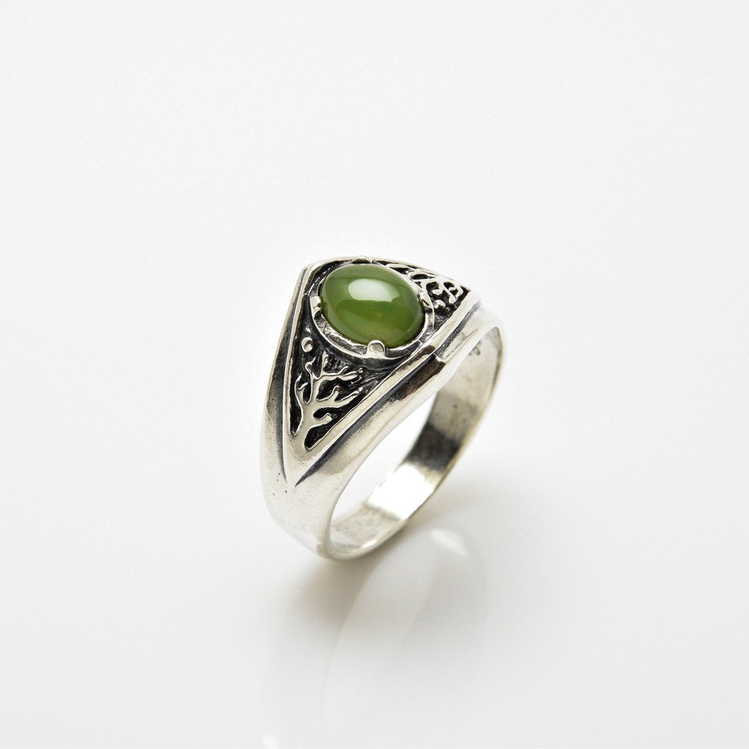 Tree of Life Man's Ring in Sterling Silver - Etsy