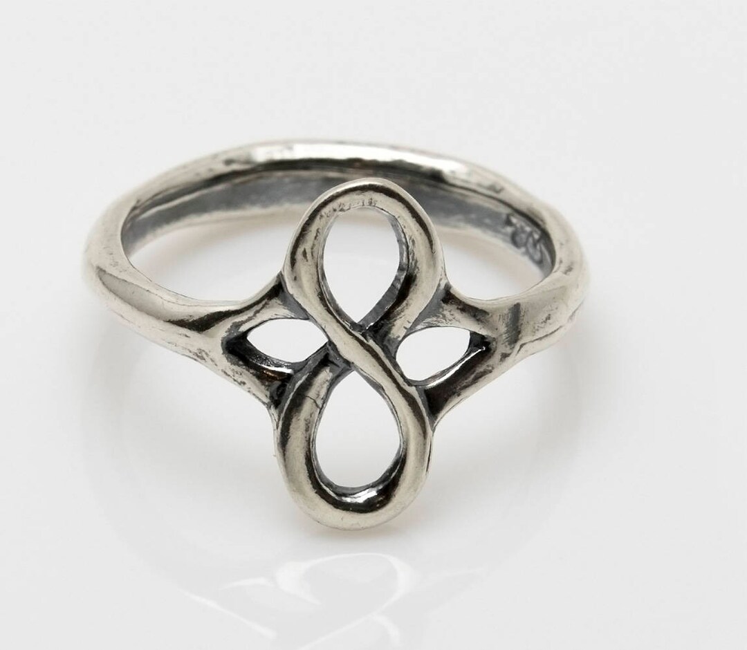 Infinity Ring in Sterling Silver - Etsy