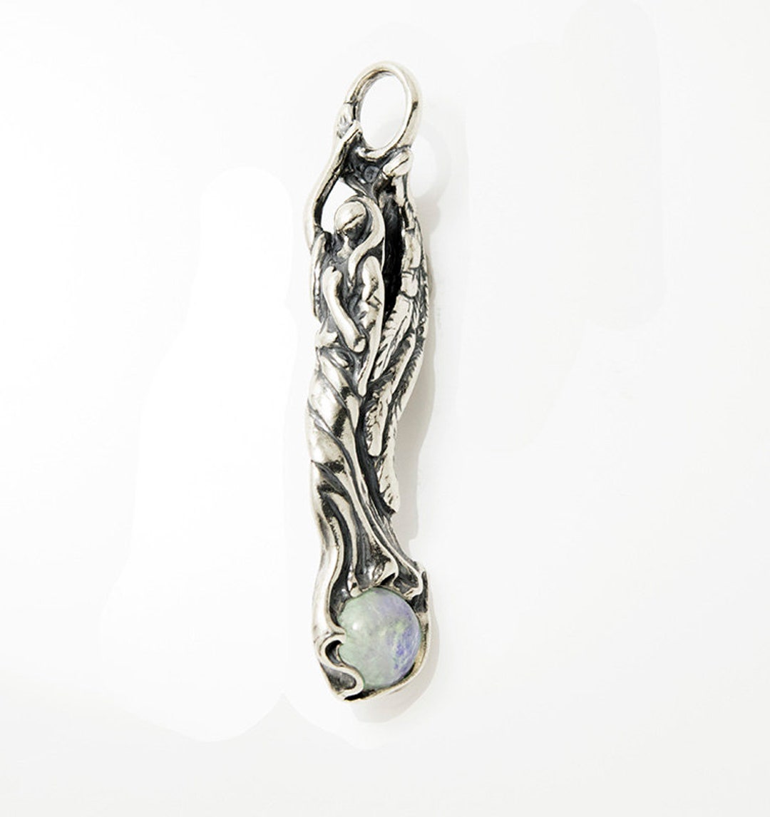 Angel of Learning Pendant in Sterling Silver - Etsy