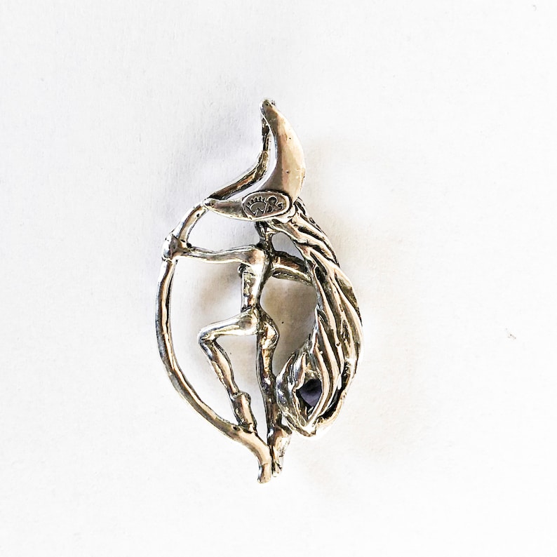 Artemis Goddess Pendant in Sterling Silver - Etsy