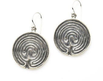 Labyrinth Earrings - Etsy