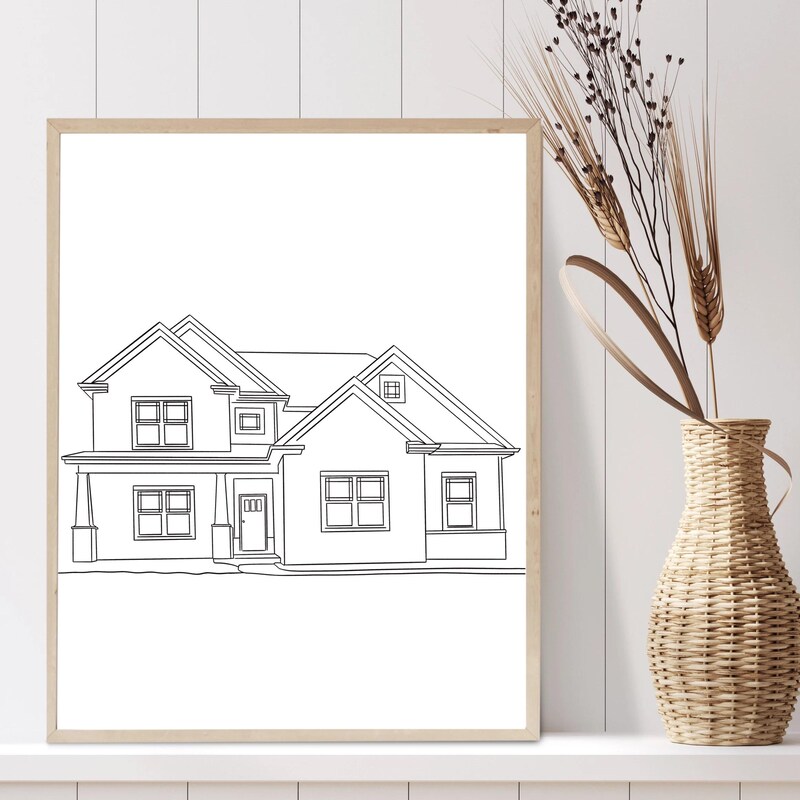 Painting Outline Houses - Etsy