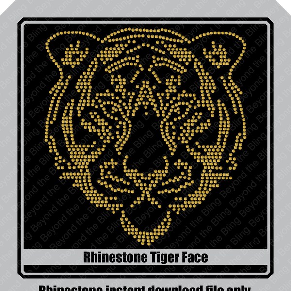 Rhinestone Tiger - Etsy