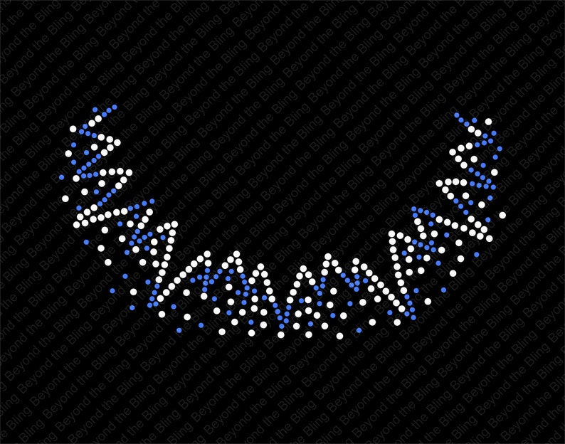 Rhinestone Download Zigzag Neckline Pattern Bling Download Pattern DIY ...
