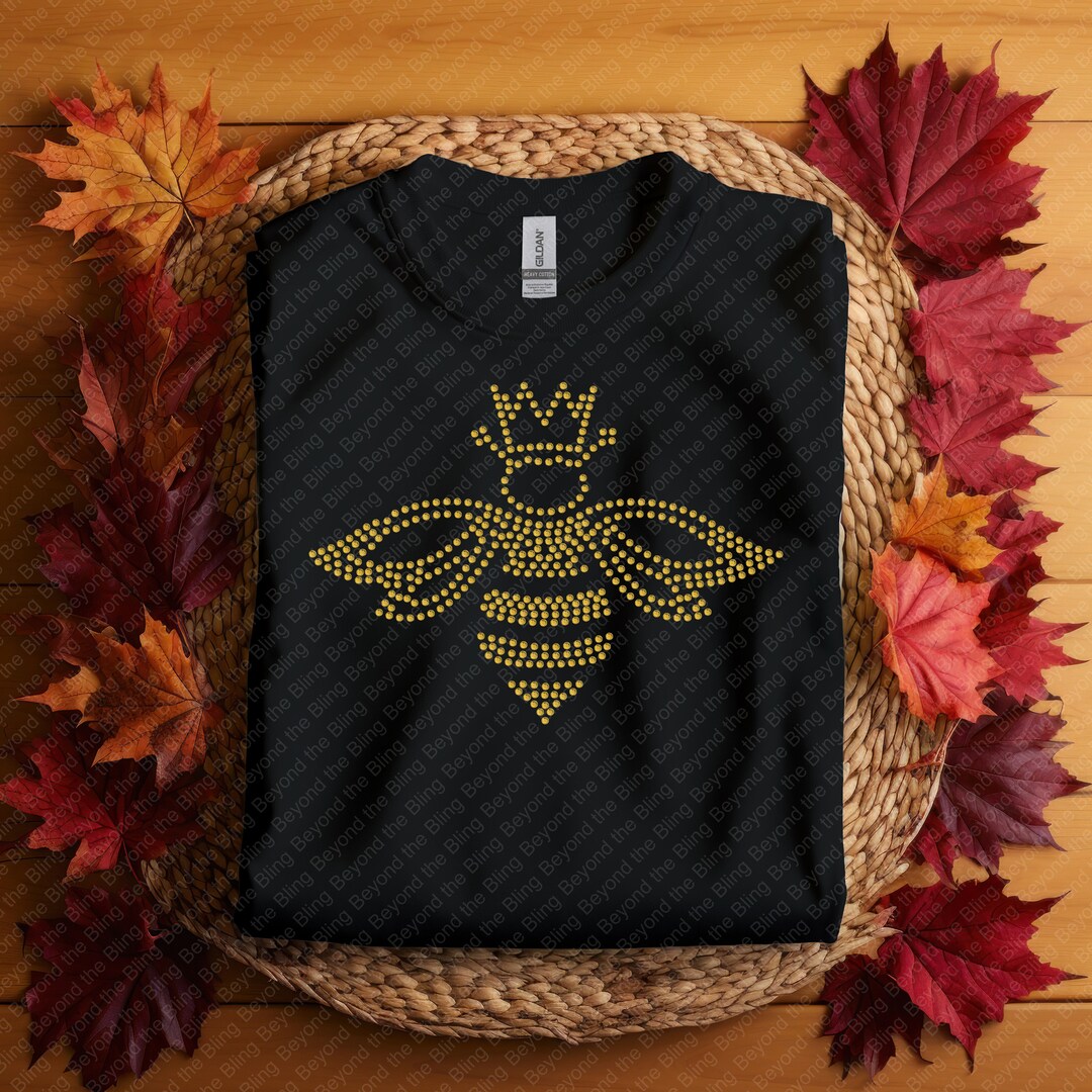 Rhinestone Queen Bee Bling Shirt Queen Bee T-shirt - Etsy