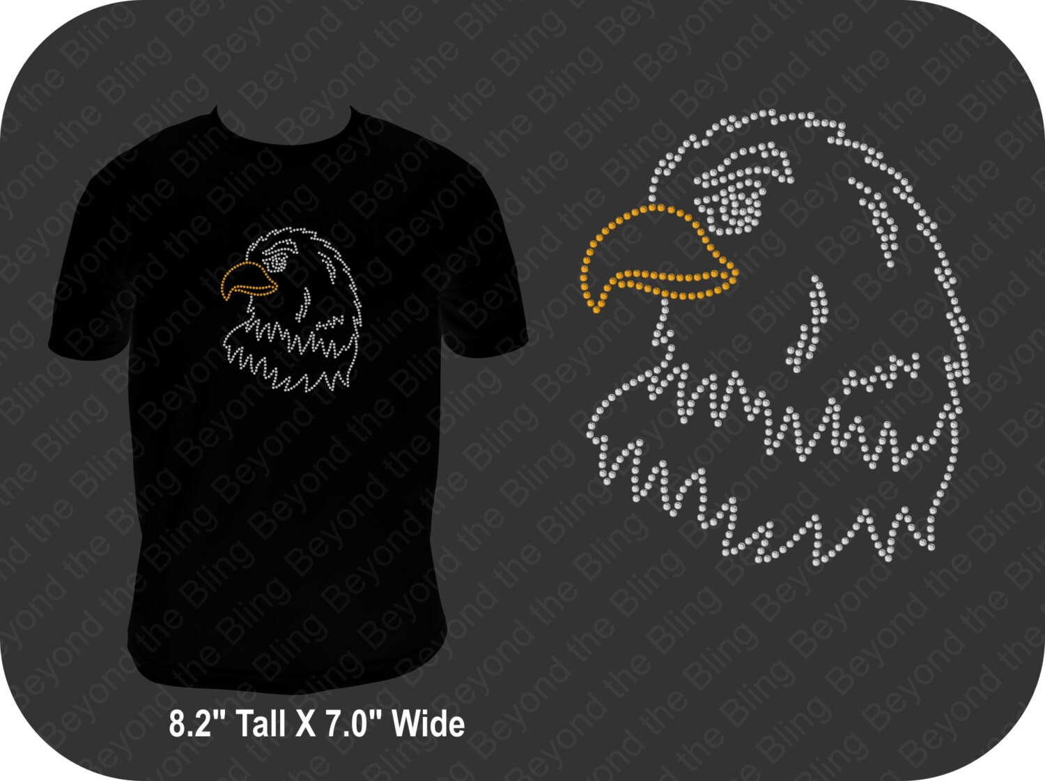 Eagle Rhinestone Bling Download DIY Bling Eagle Download - Etsy