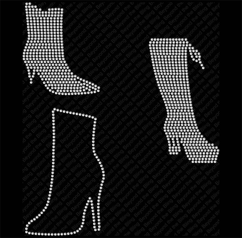 Bling Template Rhinestone Template Shoes and Boots Bling - Etsy