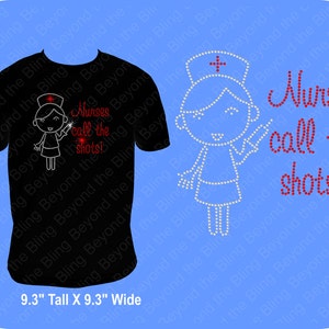 Nurse Rhinestone Bling Download Template Transfer RN Bling - Etsy