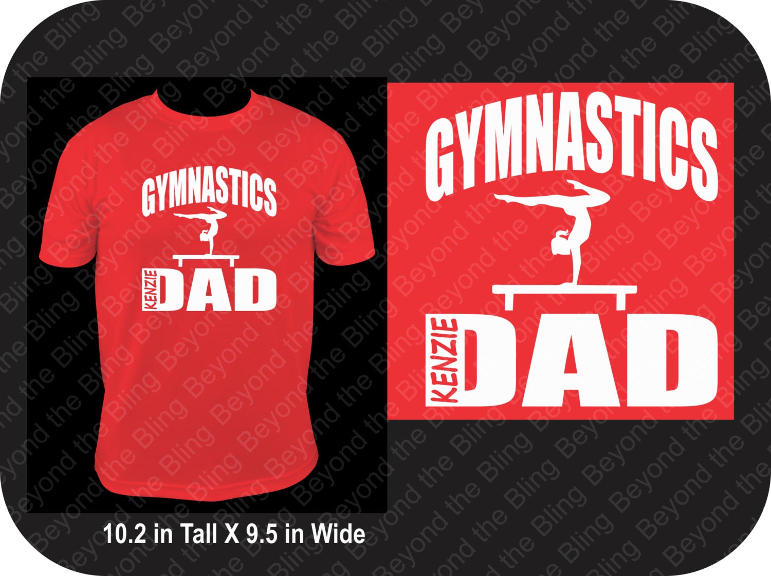 Gymnastics Dad Shirt Personalized Gymnastics Dad Shirt Gymnast Dad ...