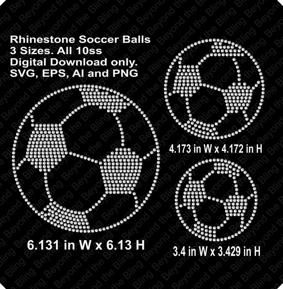 Rhinestone Soccer Ball Template Bling Soccer Ball Template Bling ...